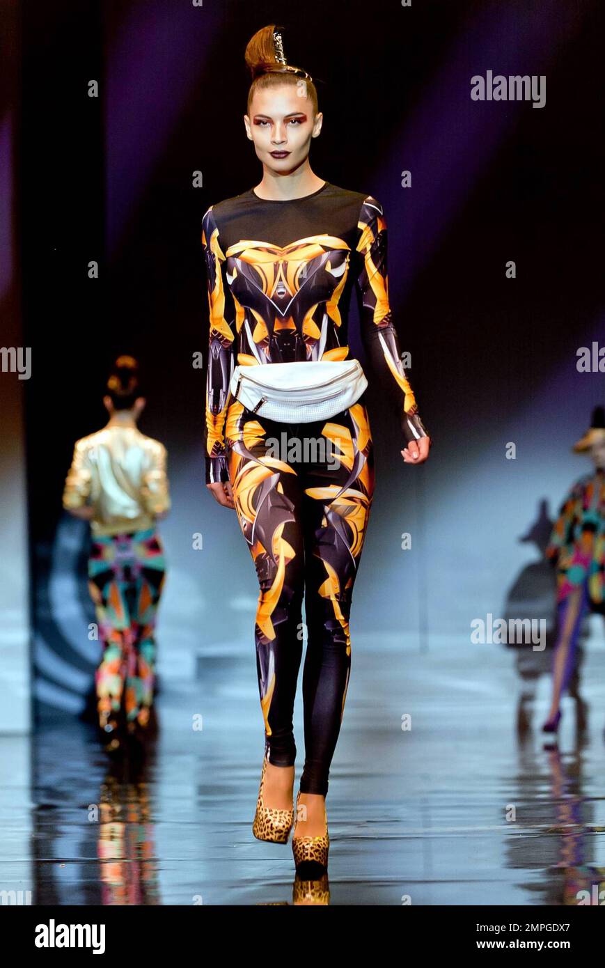 Models showing off some of the UK's hottest upcoming designers at the ...