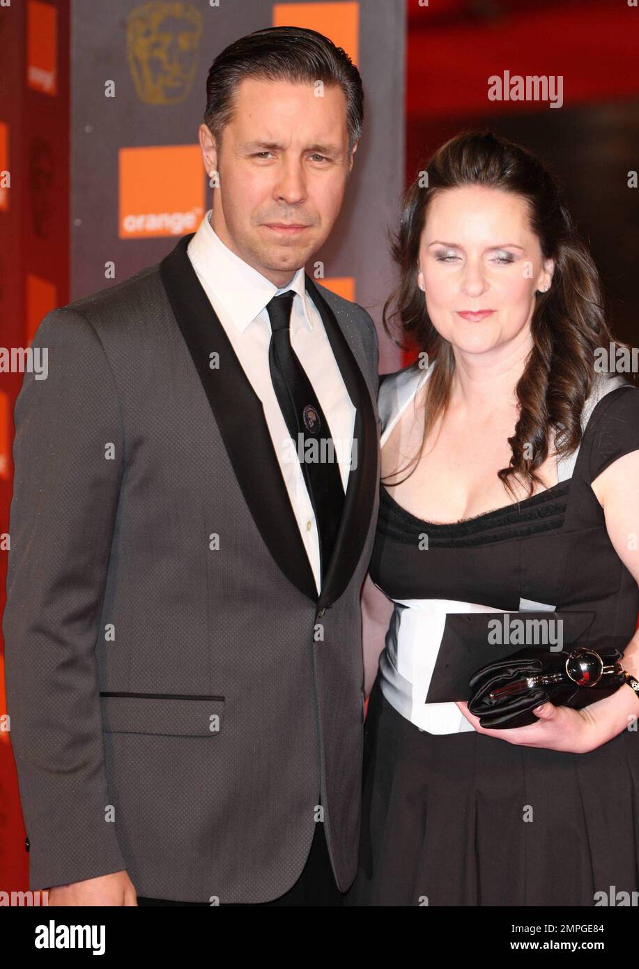 Paddy Considine (L) poses for photographers on the red carpet at the ...