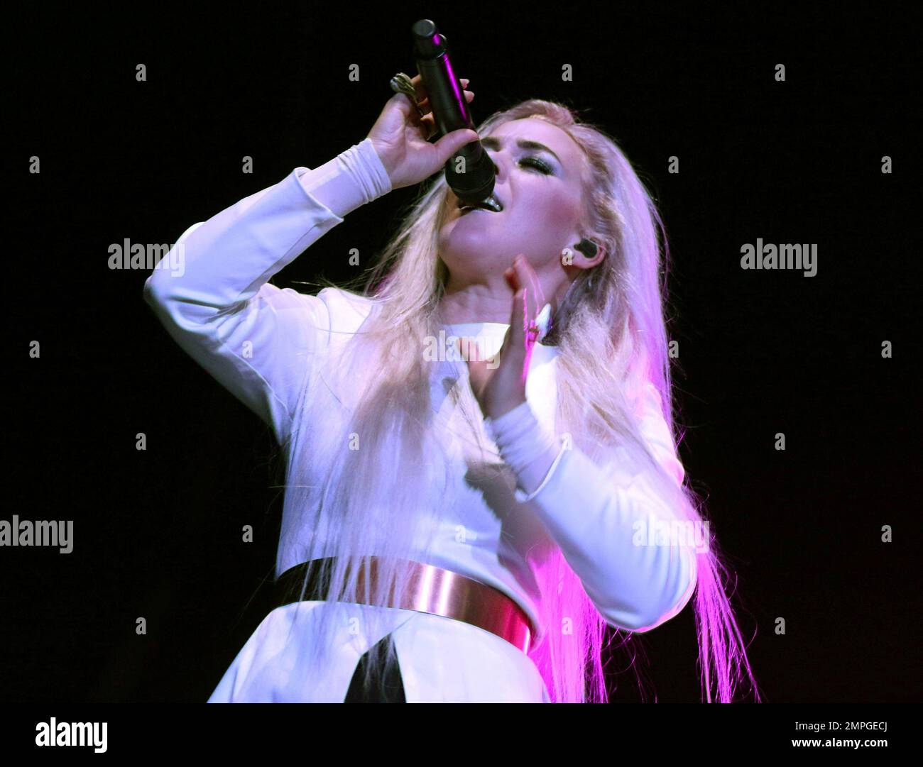 Megan James with Purity Ring performs during Witness: The Tour at ...