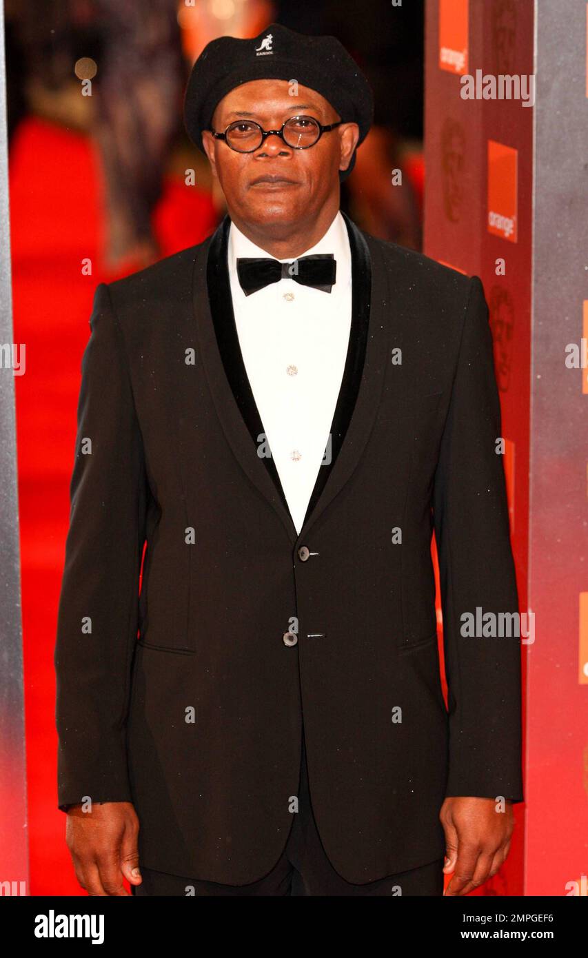 Samuel L. Jackson poses for photographers on the red carpet at the 2011 ...