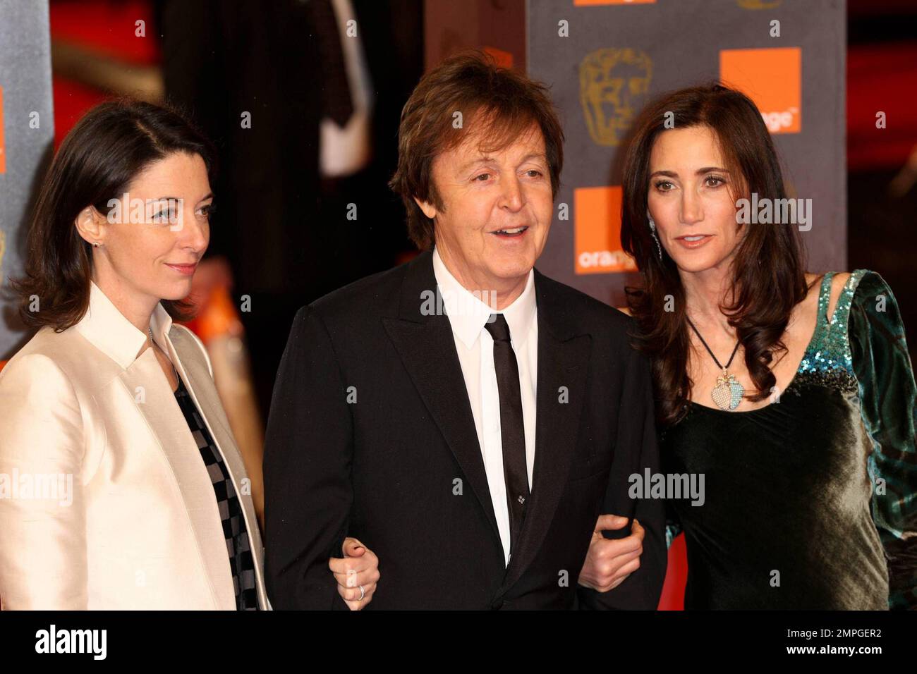 Nancy Shevell, Sir Paul McCartney and Mary McCartney pose for ...
