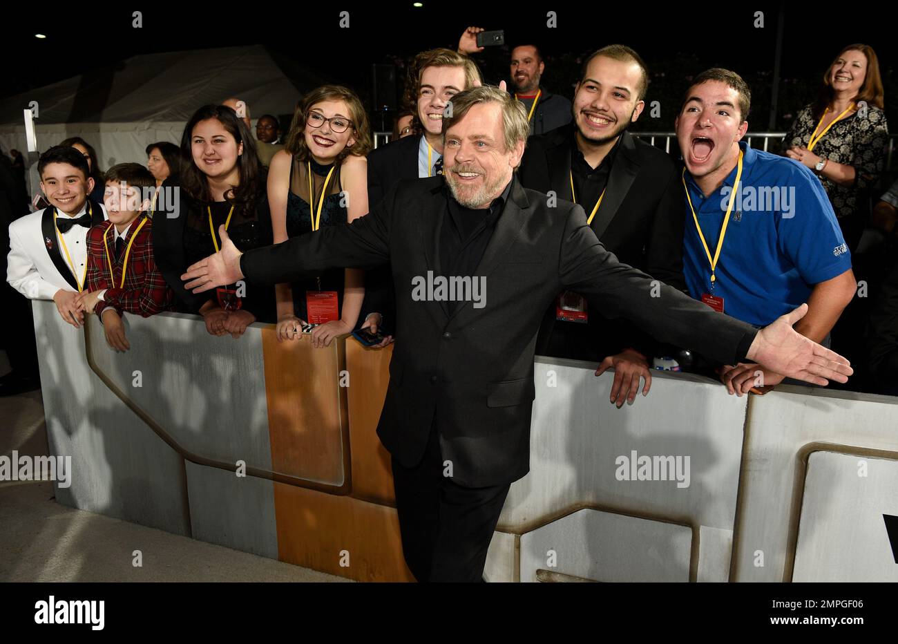 In this Dec. 9, 2017 photo, "Star Wars: The Last Jedi" cast member Mark ...
