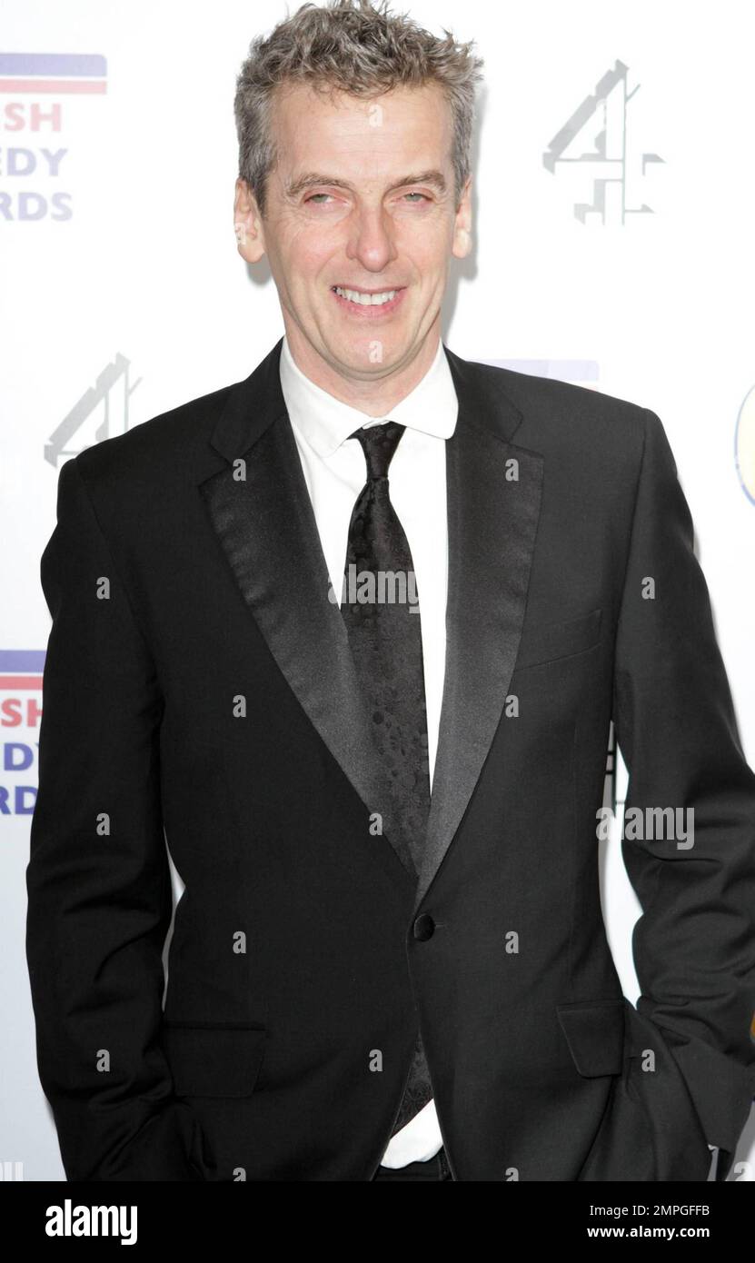 Peter Capaldi arrives at the British Comedy Awards held at the O2 Arena ...