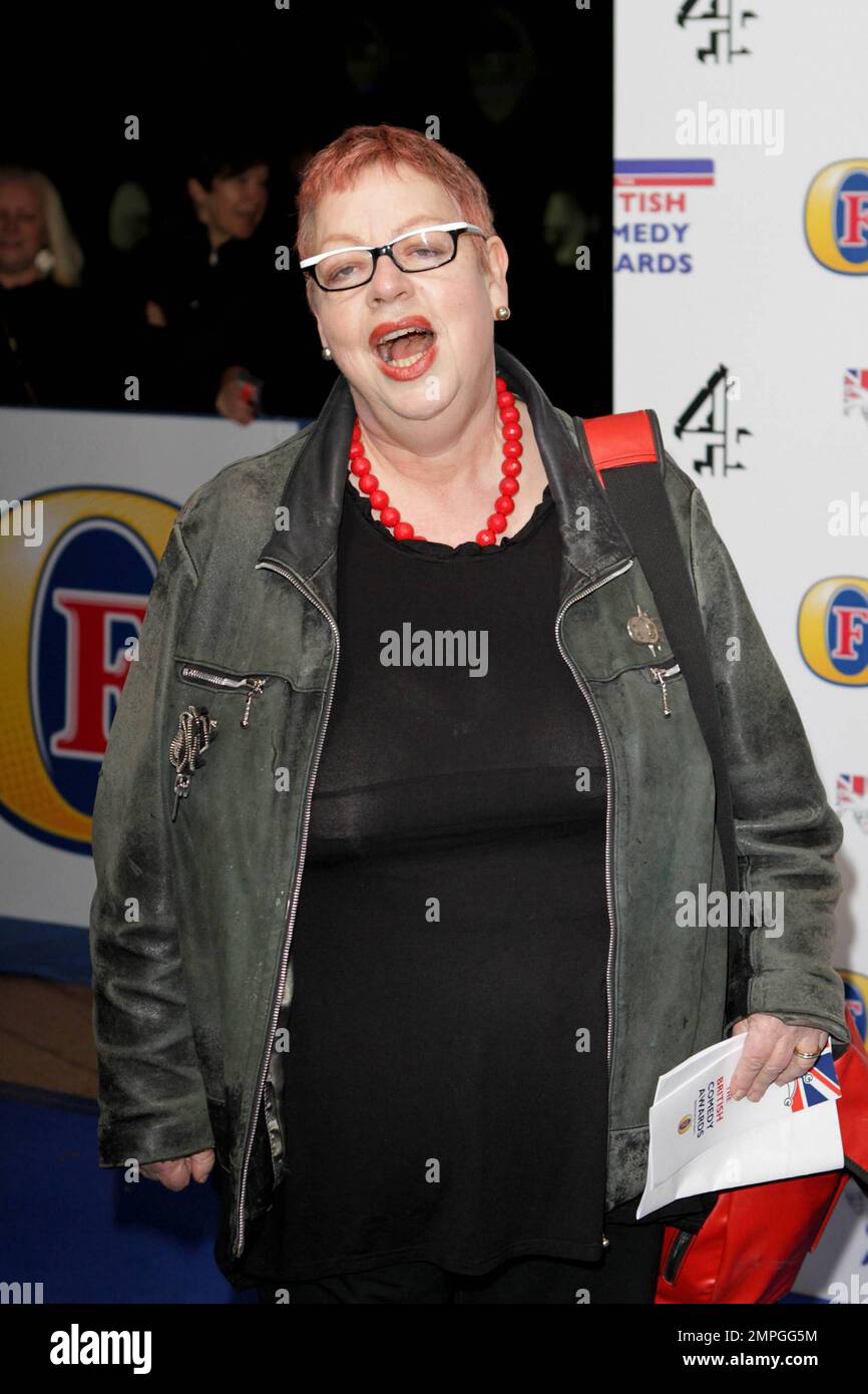 Jo Brand arrives at the British Comedy Awards held at the O2 Arena and ...