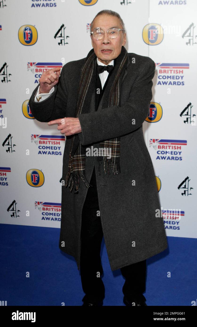 Burt Qwouk arrives at the British Comedy Awards held at the O2 Arena ...