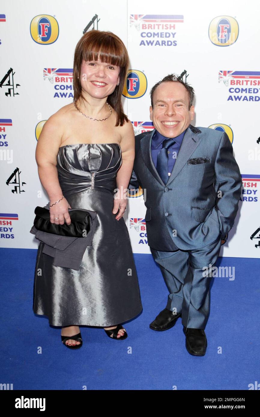 Warwick Davis and wife Samantha arrive at the British Comedy Awards ...