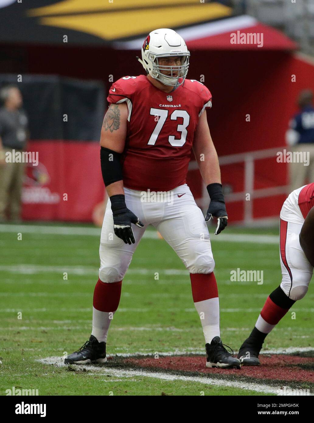 Arizona Cardinals offensive tackle John Wetzel (73) during the second ...