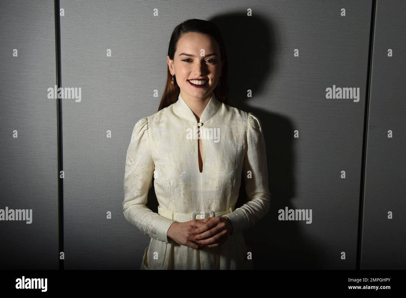 In this Dec. 3, 2017 photo, Daisy Ridley poses for a portrait during ...