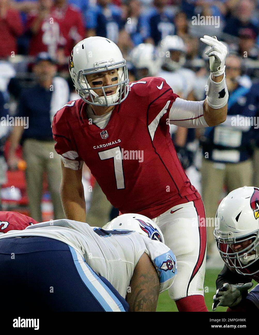 Arizona Cardinals quarterback Blaine Gabbert (7) during the second half ...