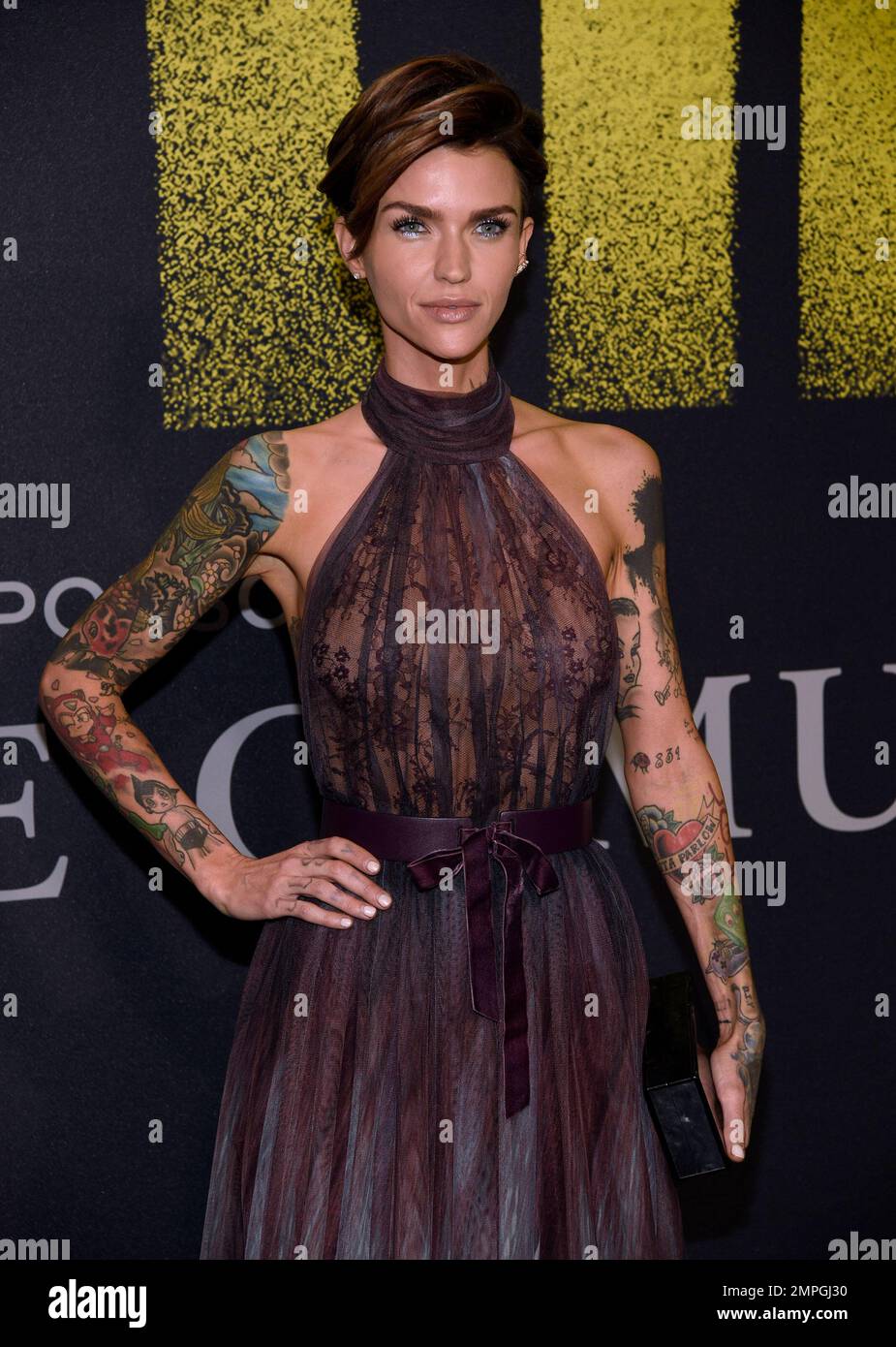 Ruby Rose arrives at the Los Angeles premiere of "Pitch Perfect 3" at ...