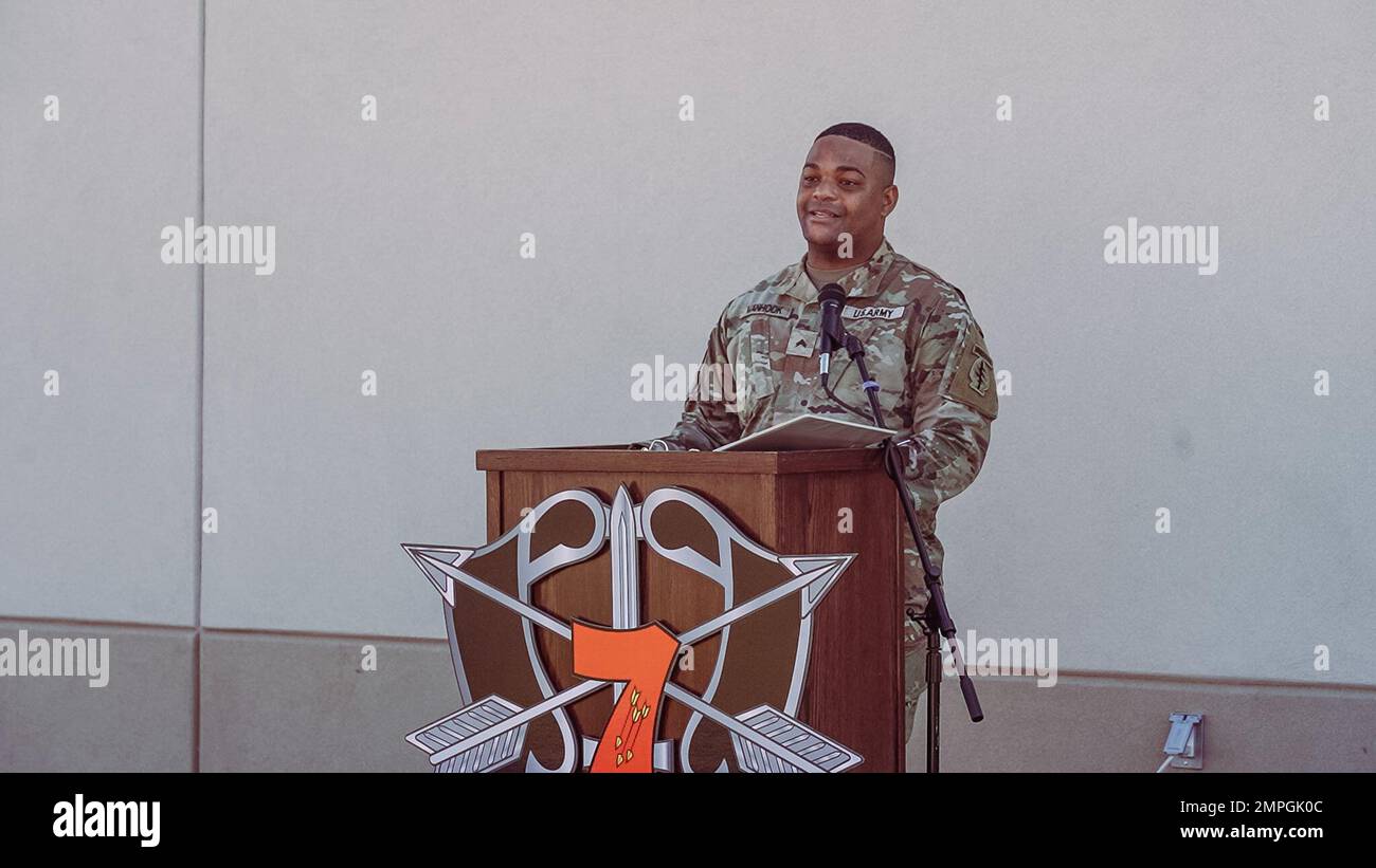 Former 7th Special Forces Group (Airborne) BOSS President Cpl. Quincey ...