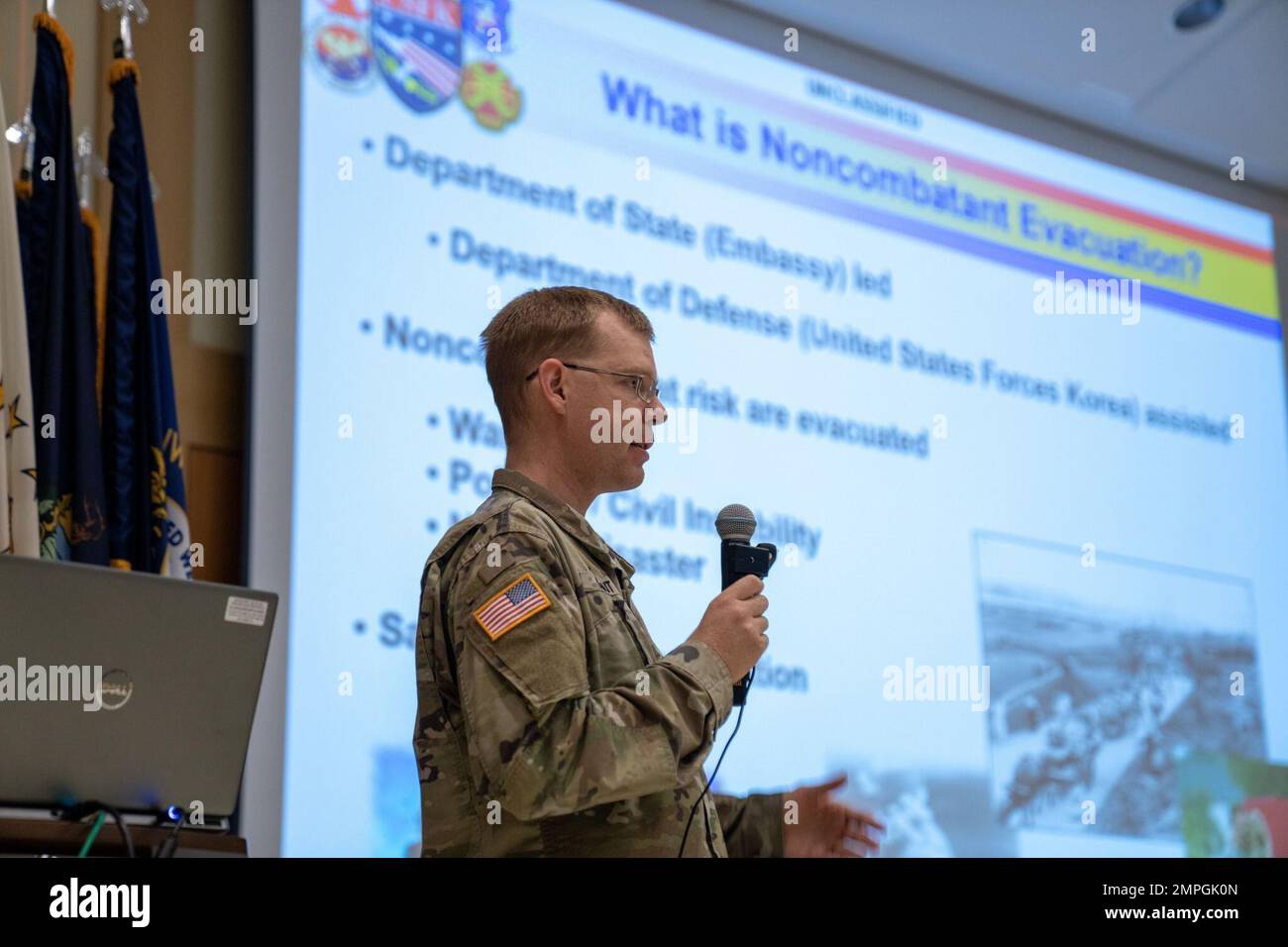 U.S. Army Cpt. Matthew Grout, assigned to The Headquarters and ...