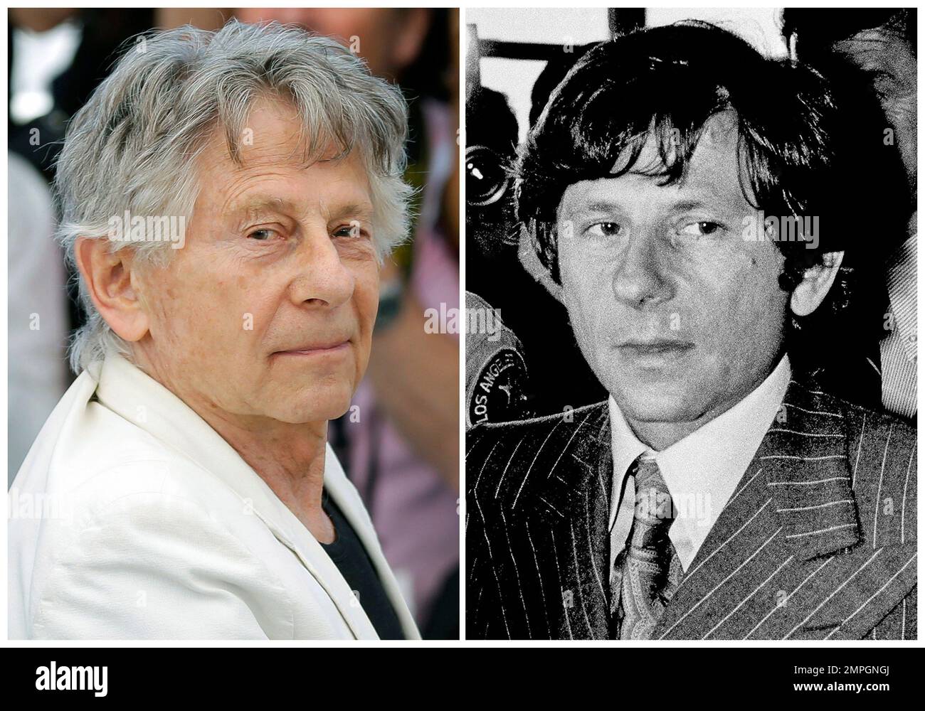 FILE - This combination of file photos shows director Roman Polanski at ...