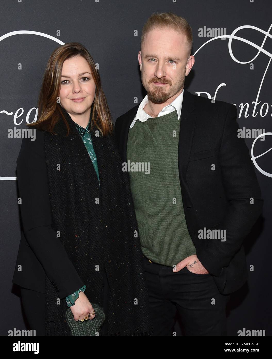 Actors Amber Tamblyn, left, and Ben Foster attend the premiere party ...