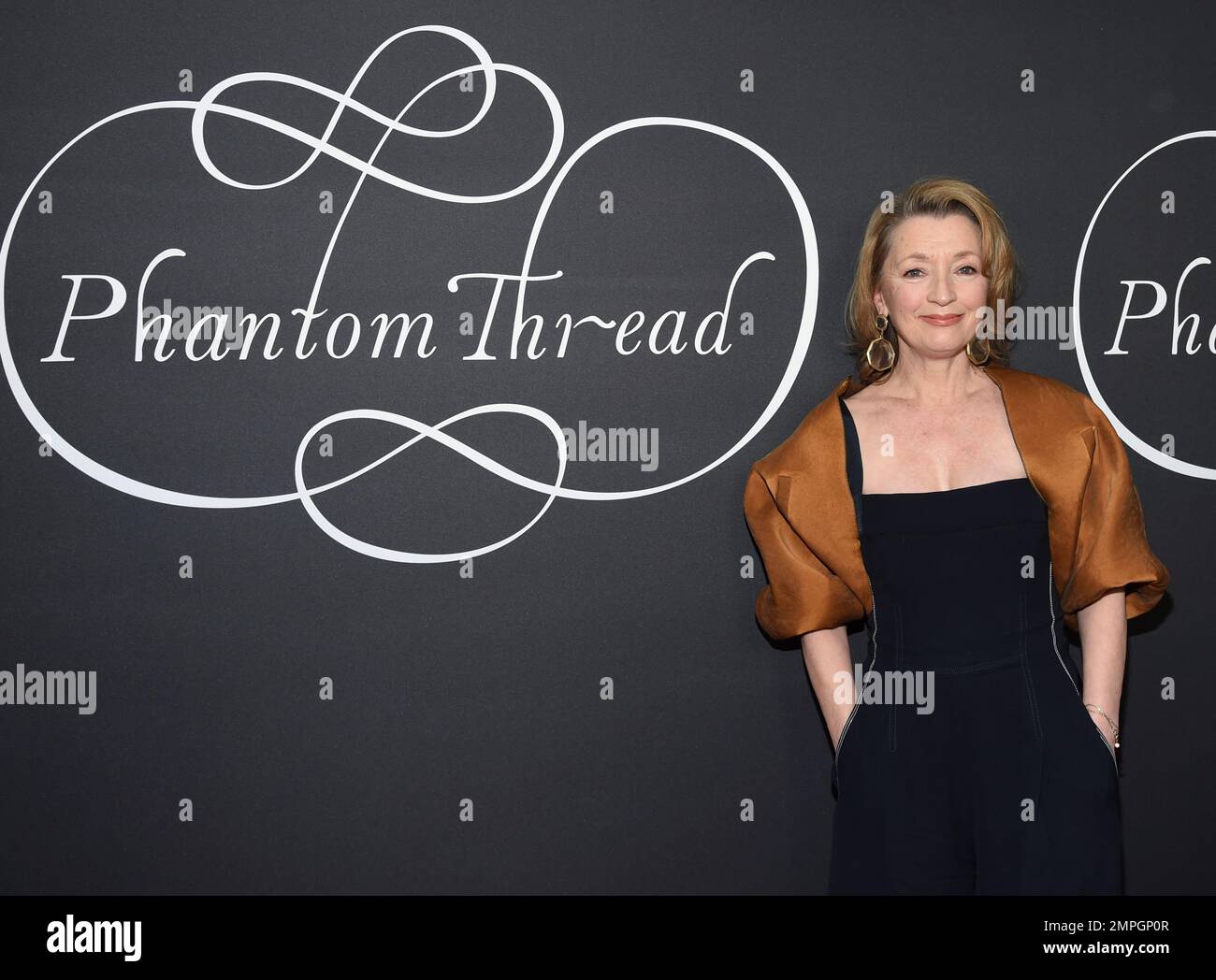 Actress Lesley Manville attends the premiere party for "Phantom Thread ...