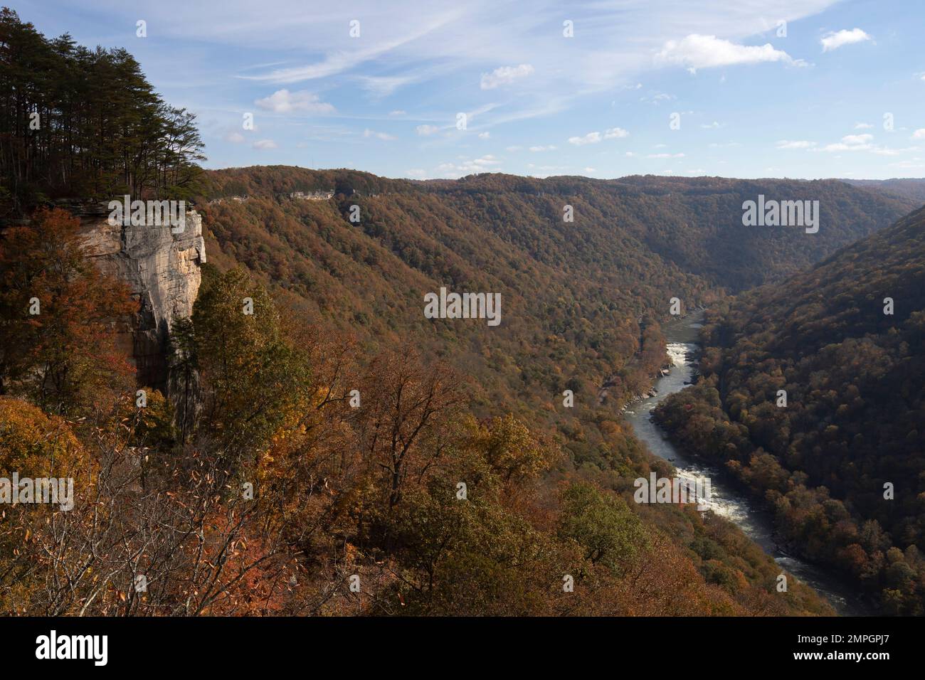 Endless Wall at The New River Gorge Stock Photo - Alamy