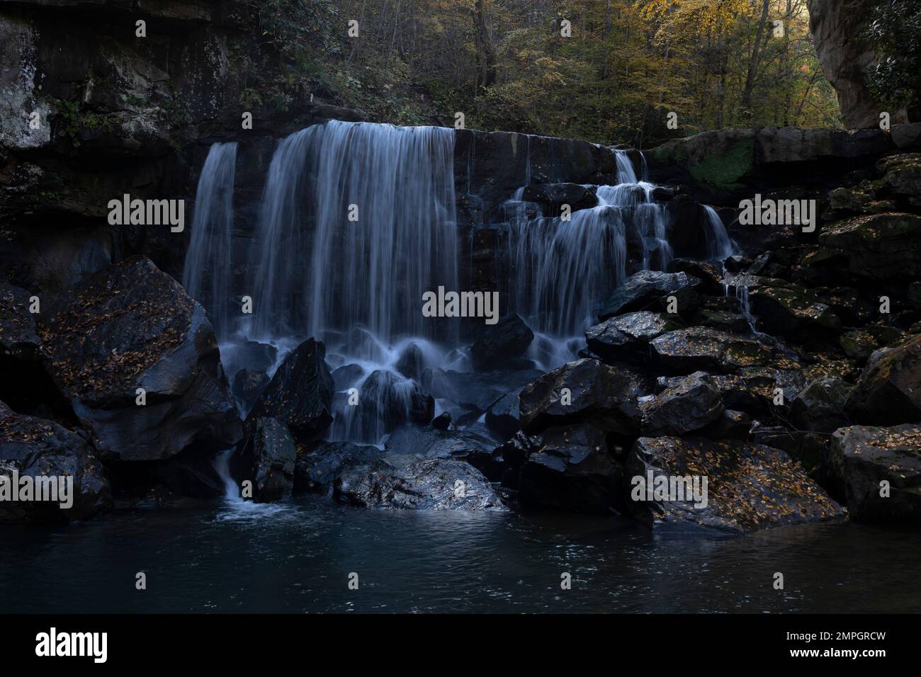Waterfall in New River Gorge Stock Photo - Alamy