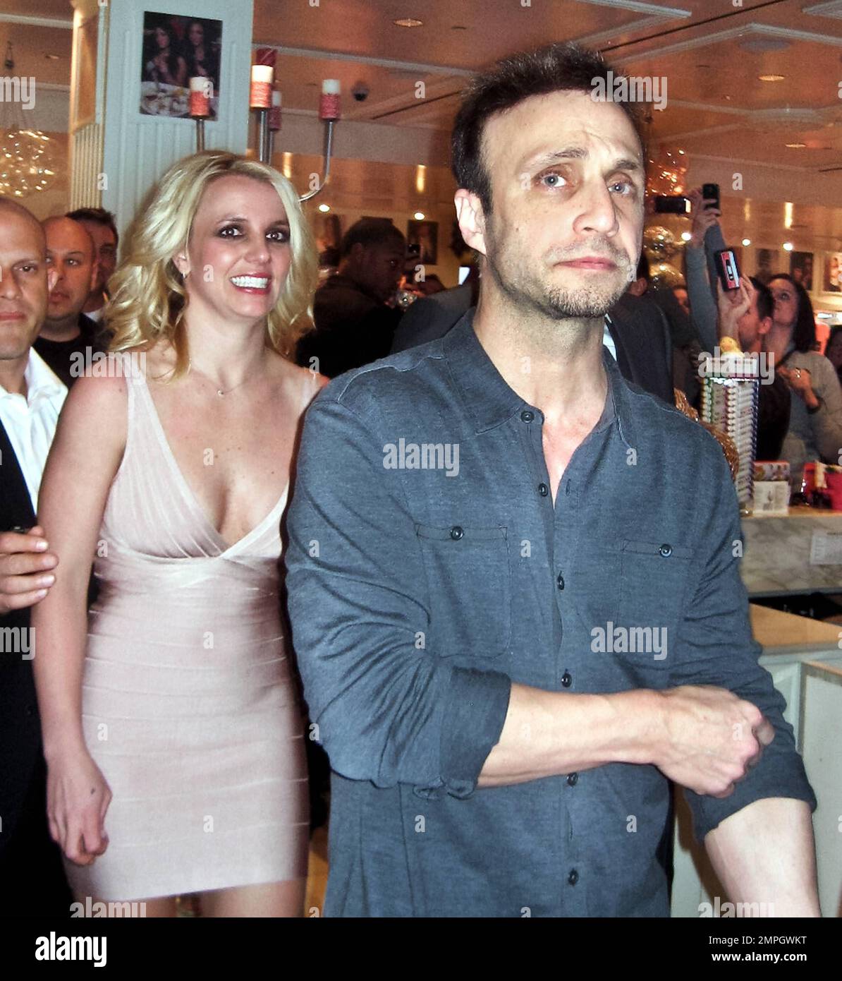 Britney Spears couldn't hide her happiness last night as she made her ...
