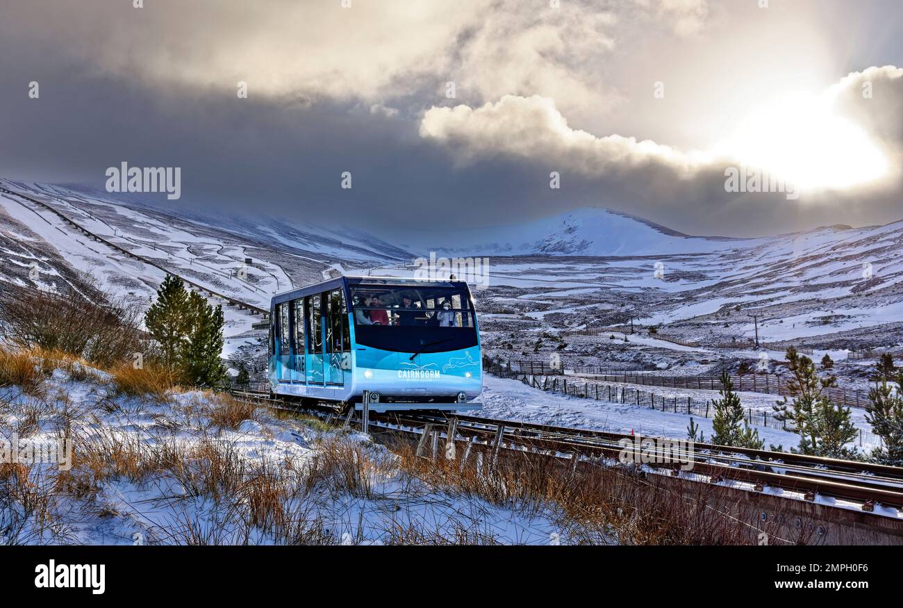 Scotland railway snow hi-res stock photography and images - Alamy