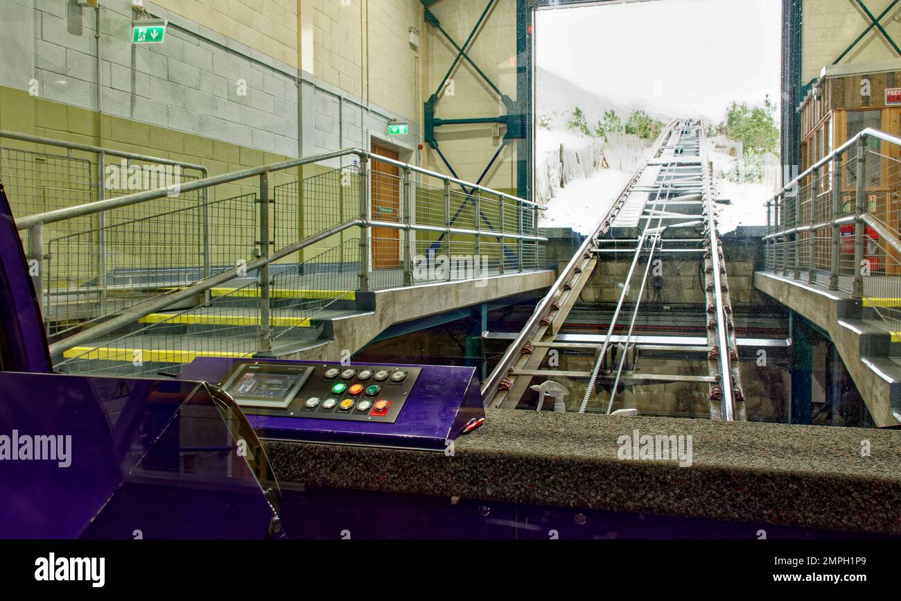 Cairngorm Mountain Funicular Railway Aviemore Scotland control panel in ...