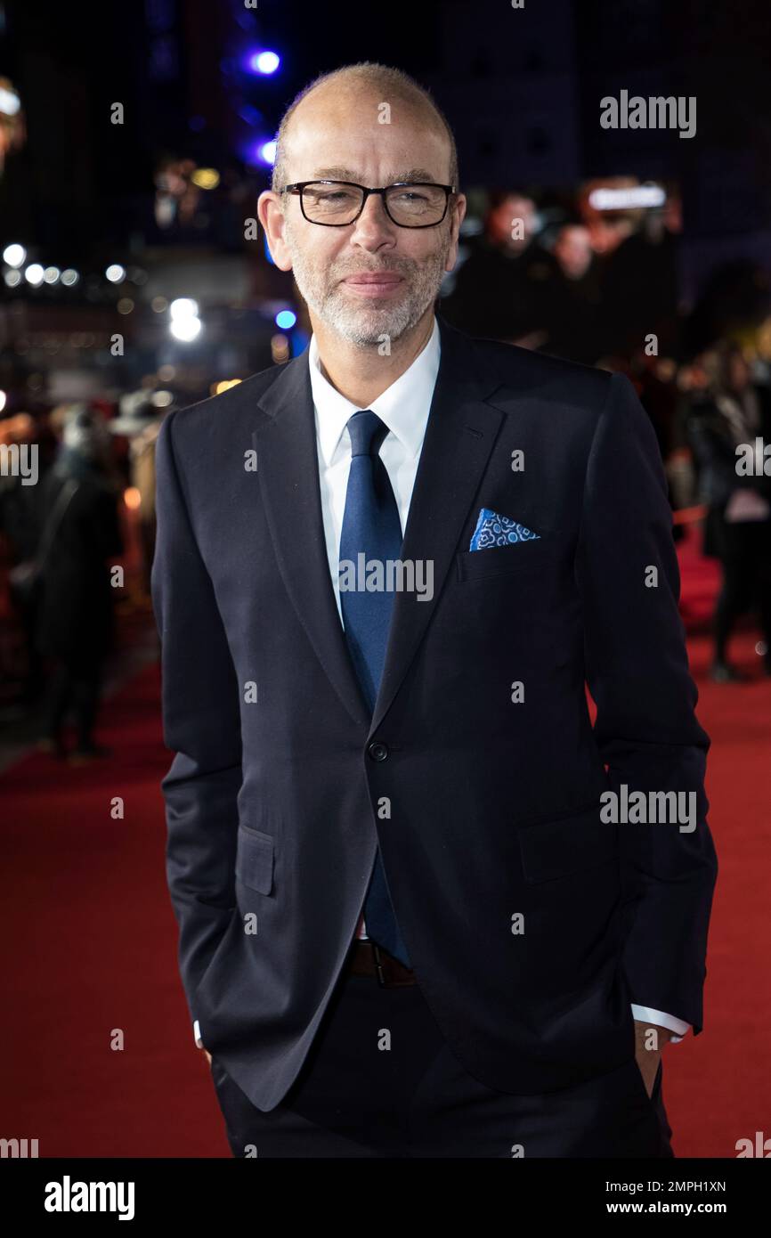 Eric Fellner poses for photographers upon arrival at the premiere of the film 'Darkest Hour', in ...