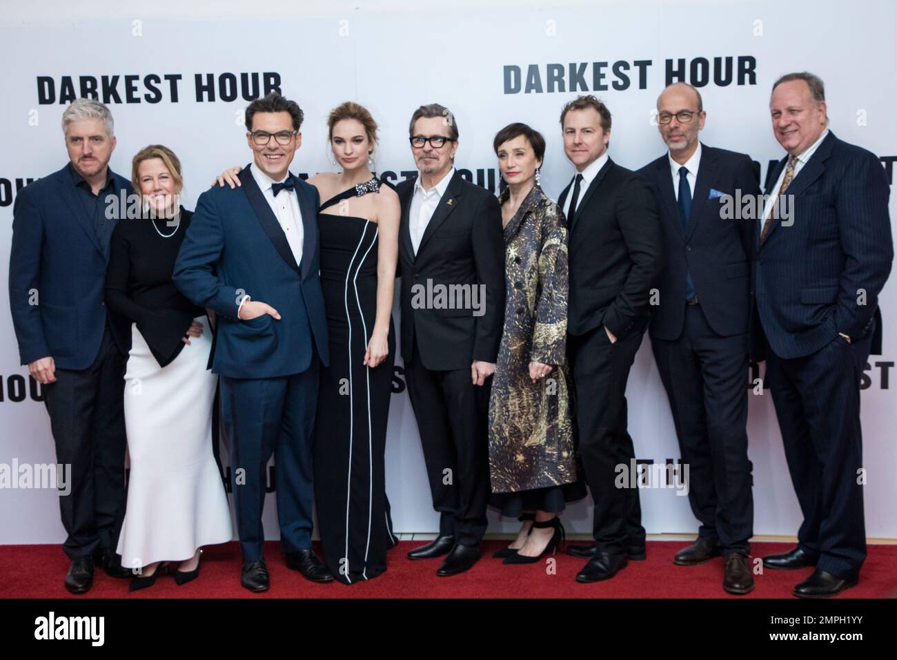 Anthony McCarten, Lisa Bruce, Joe Wright, Lily James, Gary Oldman, Dame ...
