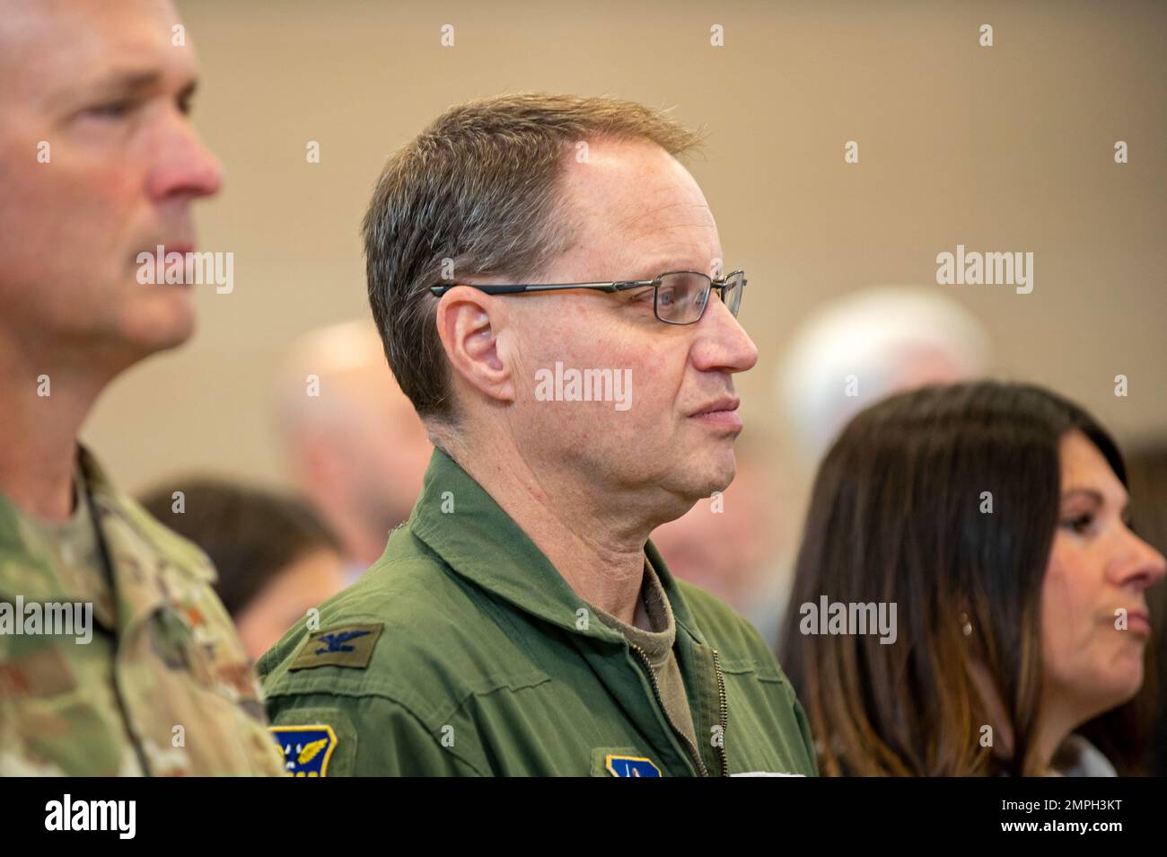 U.S. Air Force Col. Scott Lerdon, 121st Air Refueling Wing commander ...
