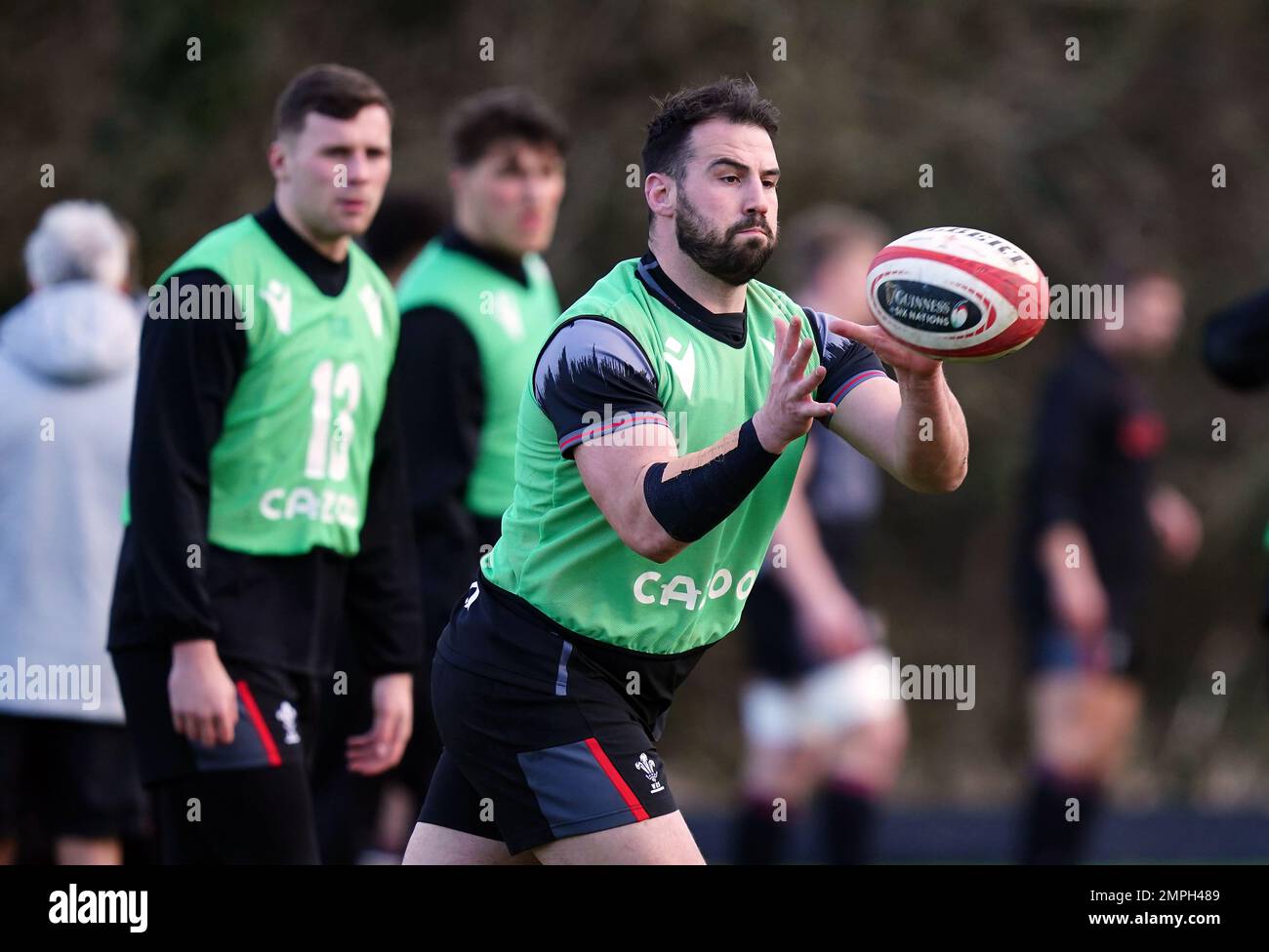 Wales' Scott Baldwin during a training session at the Vale Resort ...