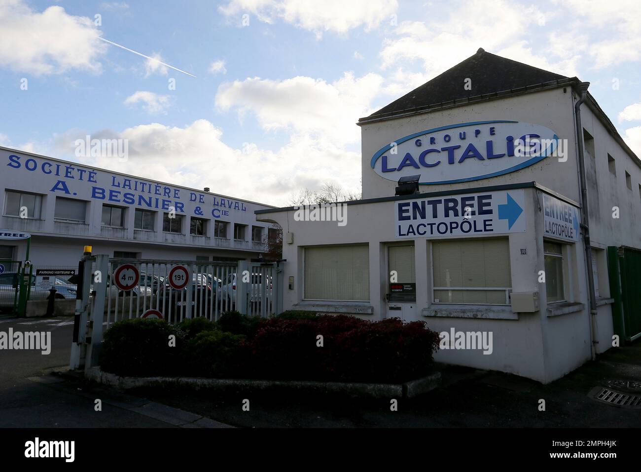 The Lactalis group original headquarters is pictured in Laval, western ...