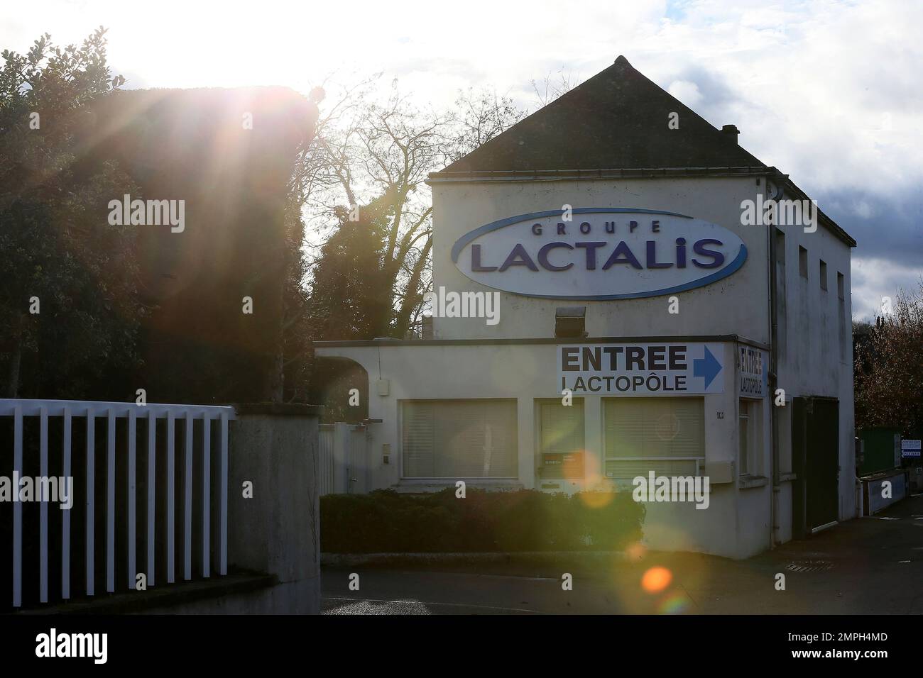 The Lactalis group original headquarters is pictured in Laval, western ...
