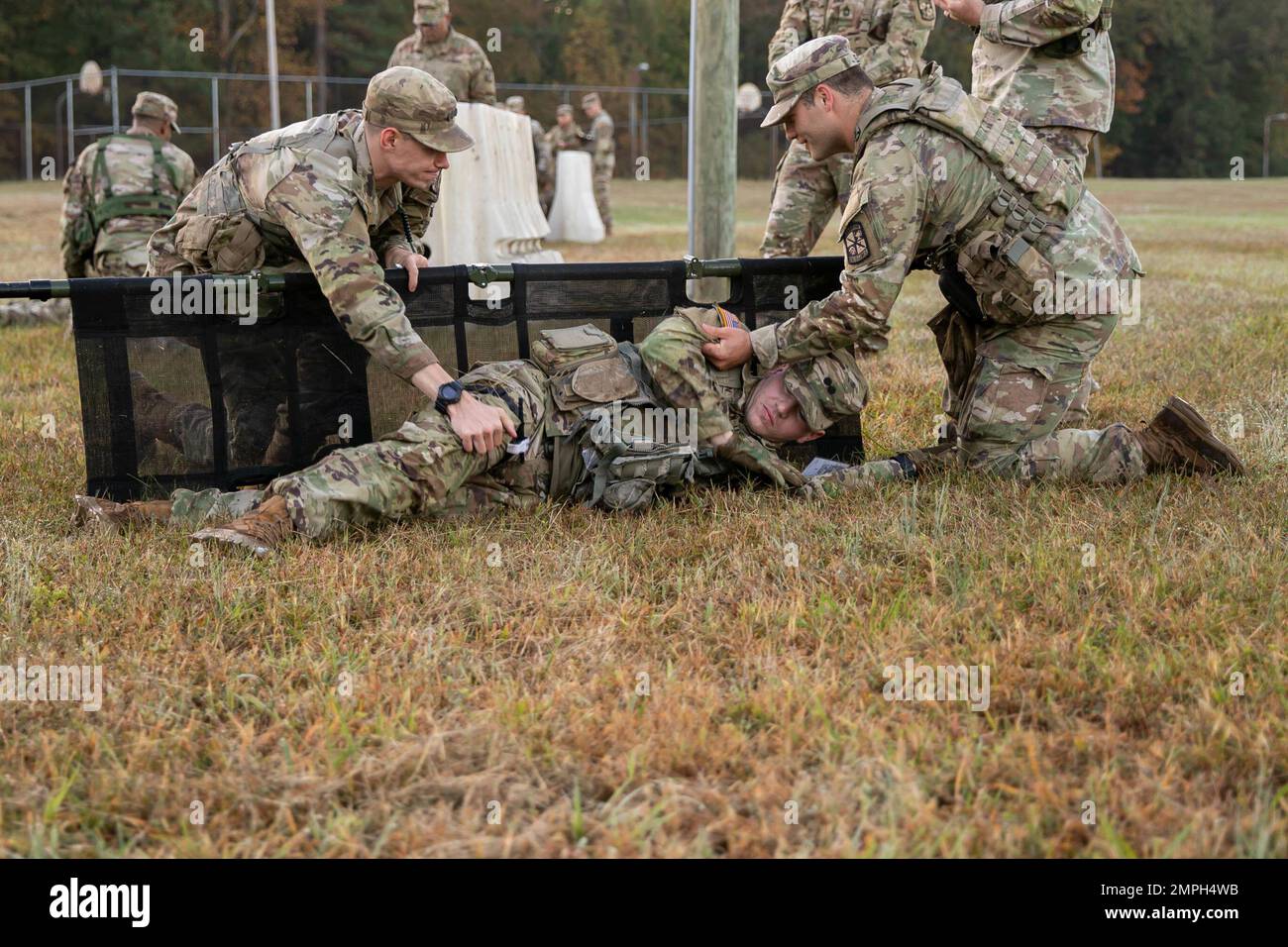 Cadets Logan Ellis and Cameron Campbell, Presbyterian College, roll ...