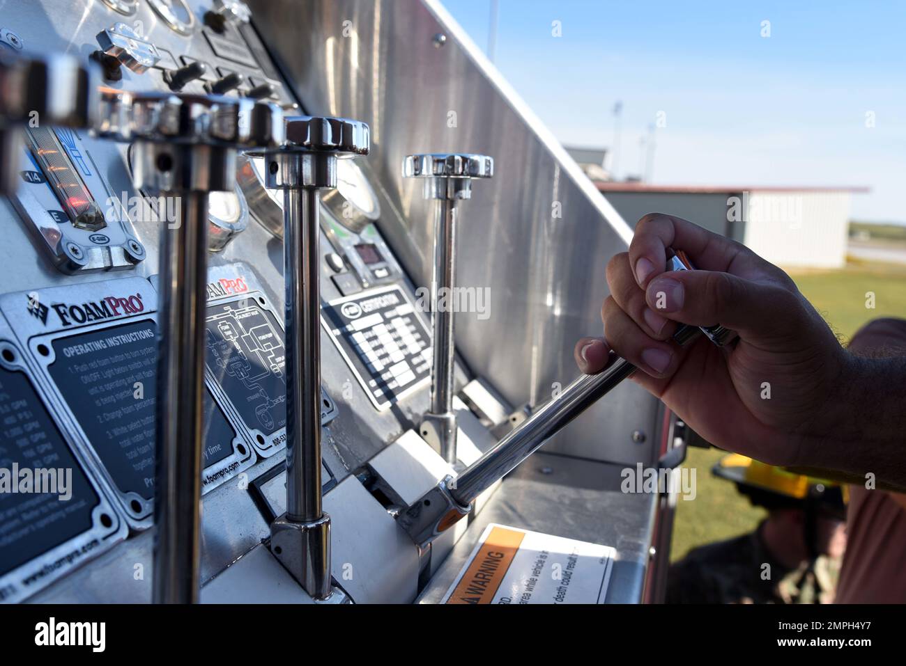 Staff Sgt. Tim Brown, a 117th Civil Engineer Squadron firefighter ...