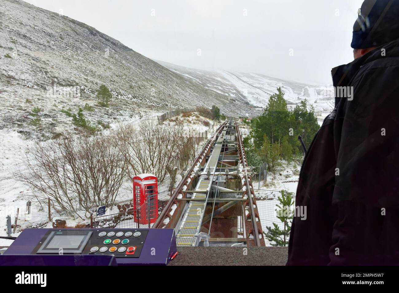 Cairngorm Mountain Funicular Railway Aviemore Scotland view from the ...