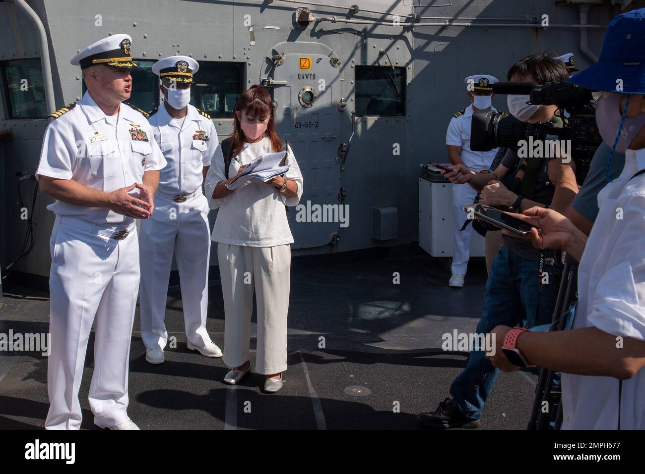YOKOSUKA, Japan (Oct. 16, 2022) – Capt. Dale M. Gregory, commanding ...