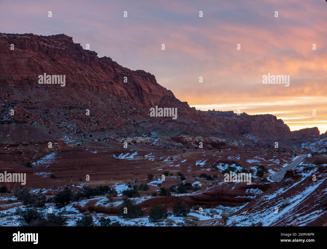 Utah's Capitol Reef National Park can get quite cold in the winter, but ...