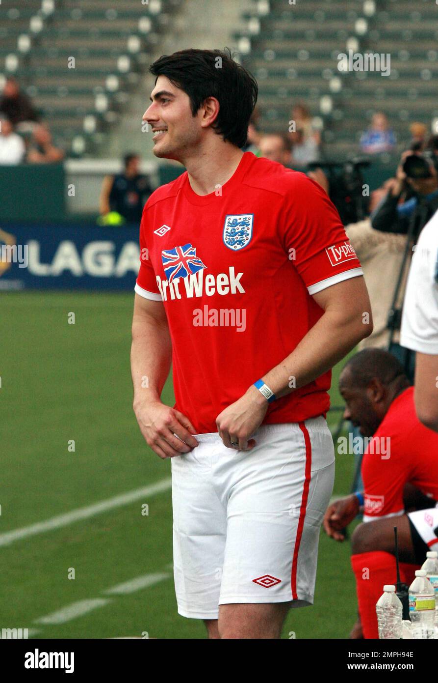 Brandon Routh at the BritWeek 2010 Celebrity Soccer Game at the Home ...