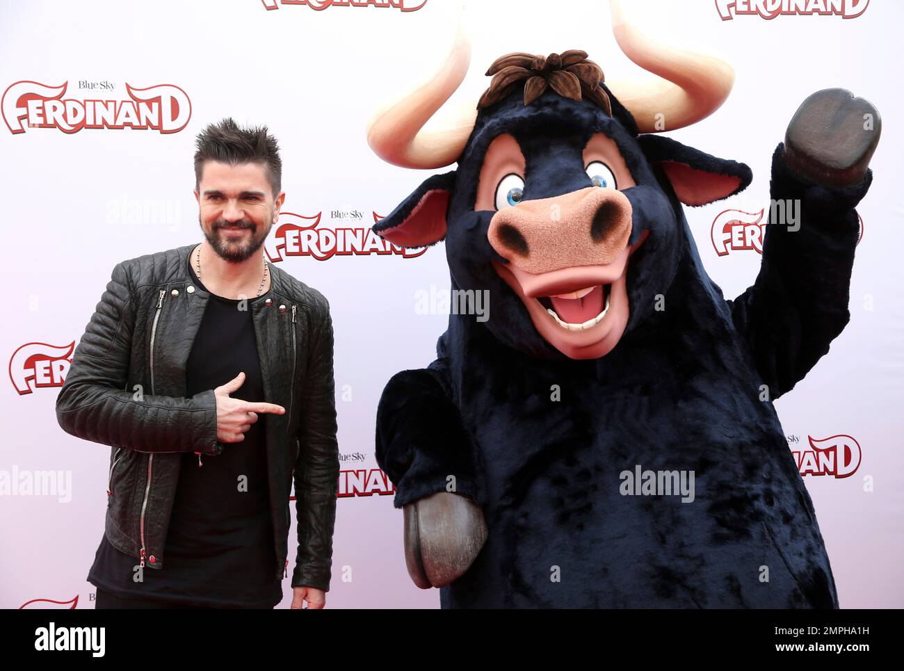 Juanes, left, and Ferdinand "The Bull" arrive at the LA Premiere of ...