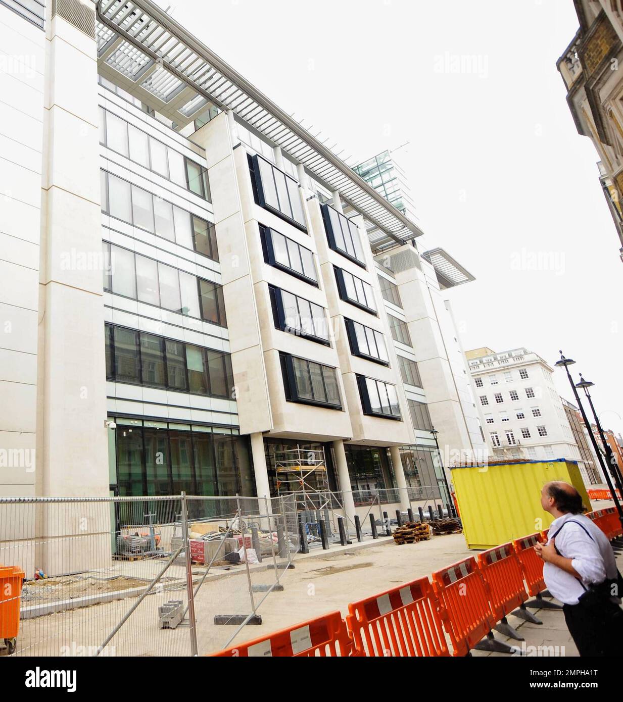 Exterior views of the Broadcasting House under renovation, home to the ...