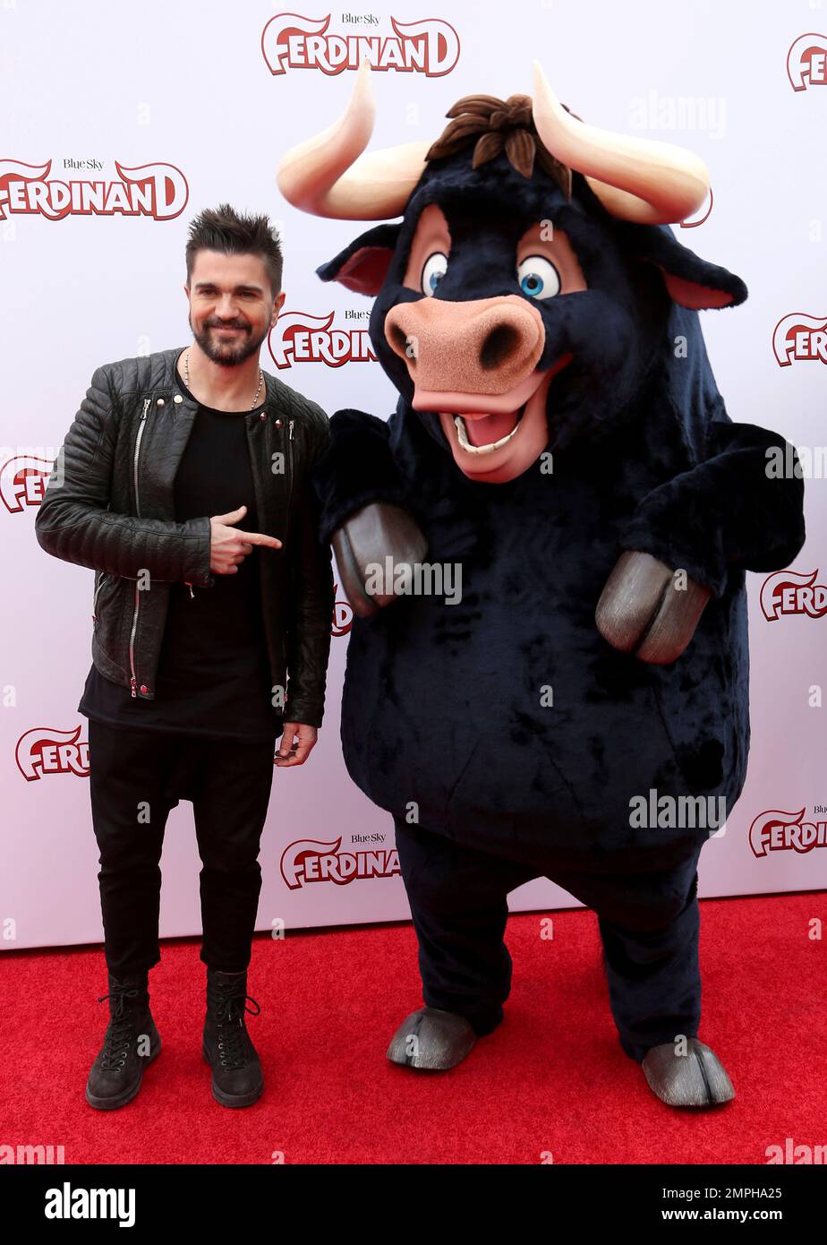 Juanes, left, and Ferdinand "The Bull" arrive at the LA Premiere of ...