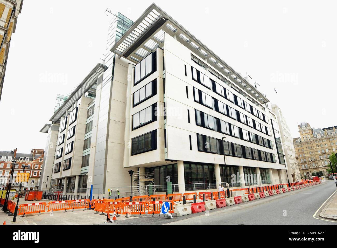 Exterior views of the Broadcasting House under renovation, home to the ...