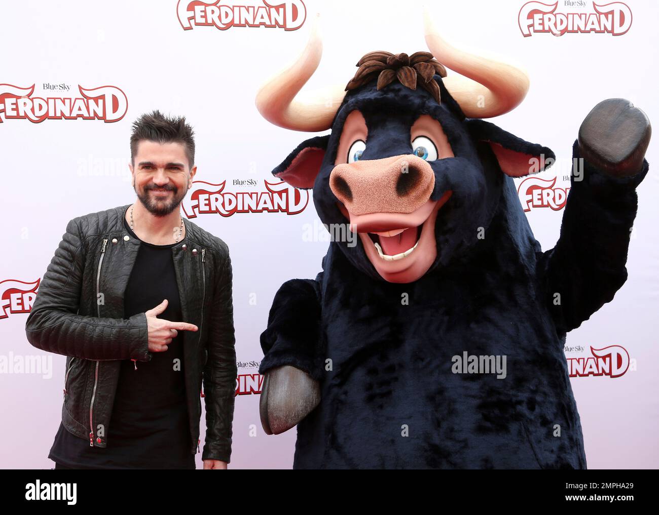 Juanes, left, and Ferdinand "The Bull" arrive at the LA Premiere of ...