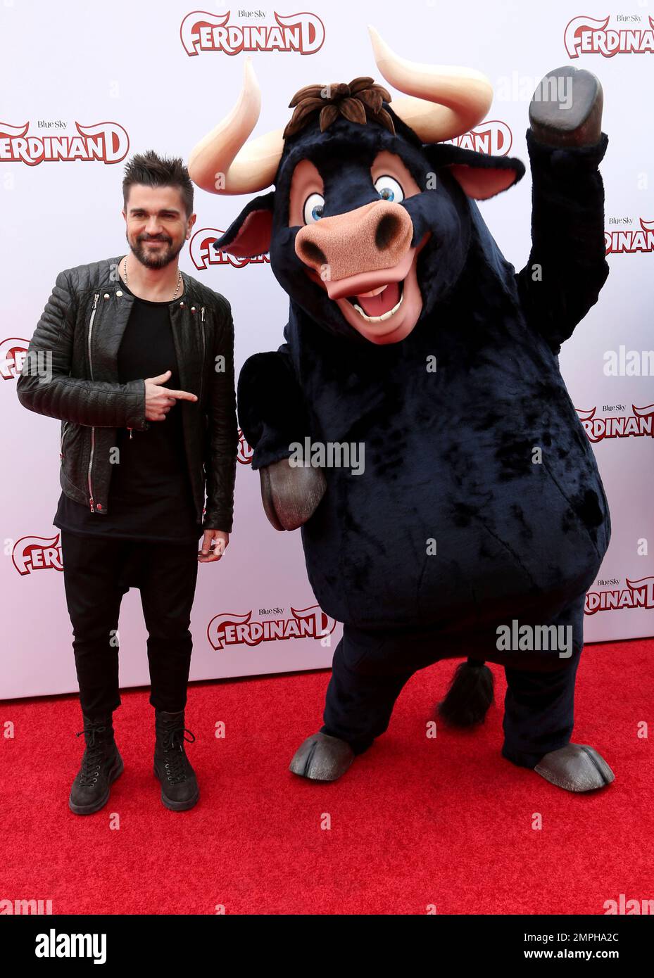 Juanes, left, and Ferdinand "The Bull" arrive at the LA Premiere of ...