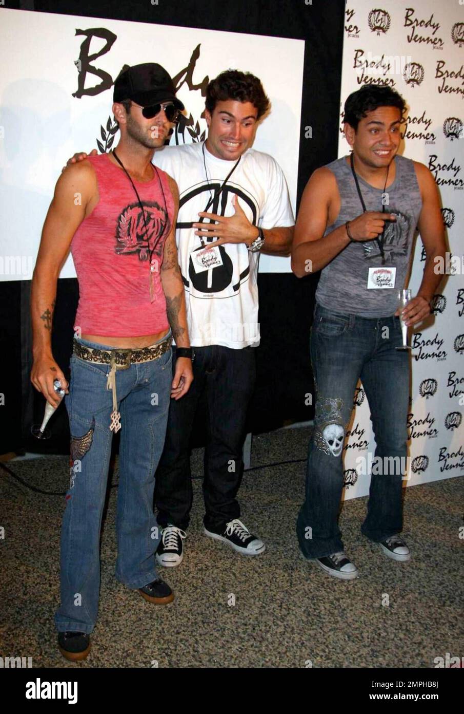 Brody Jenner and friends tape a segment for his television show in ...