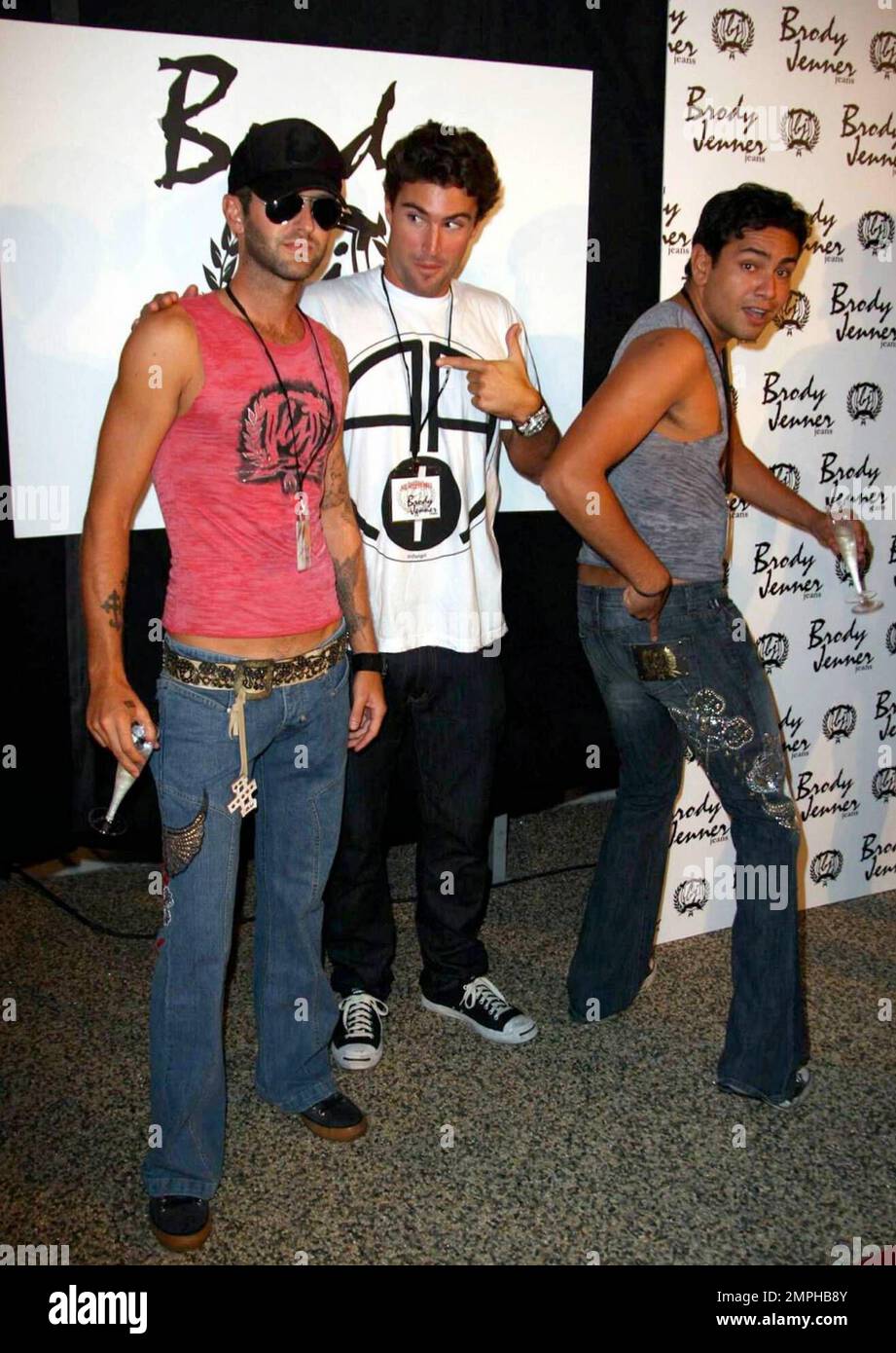 Brody Jenner and friends tape a segment for his television show in ...