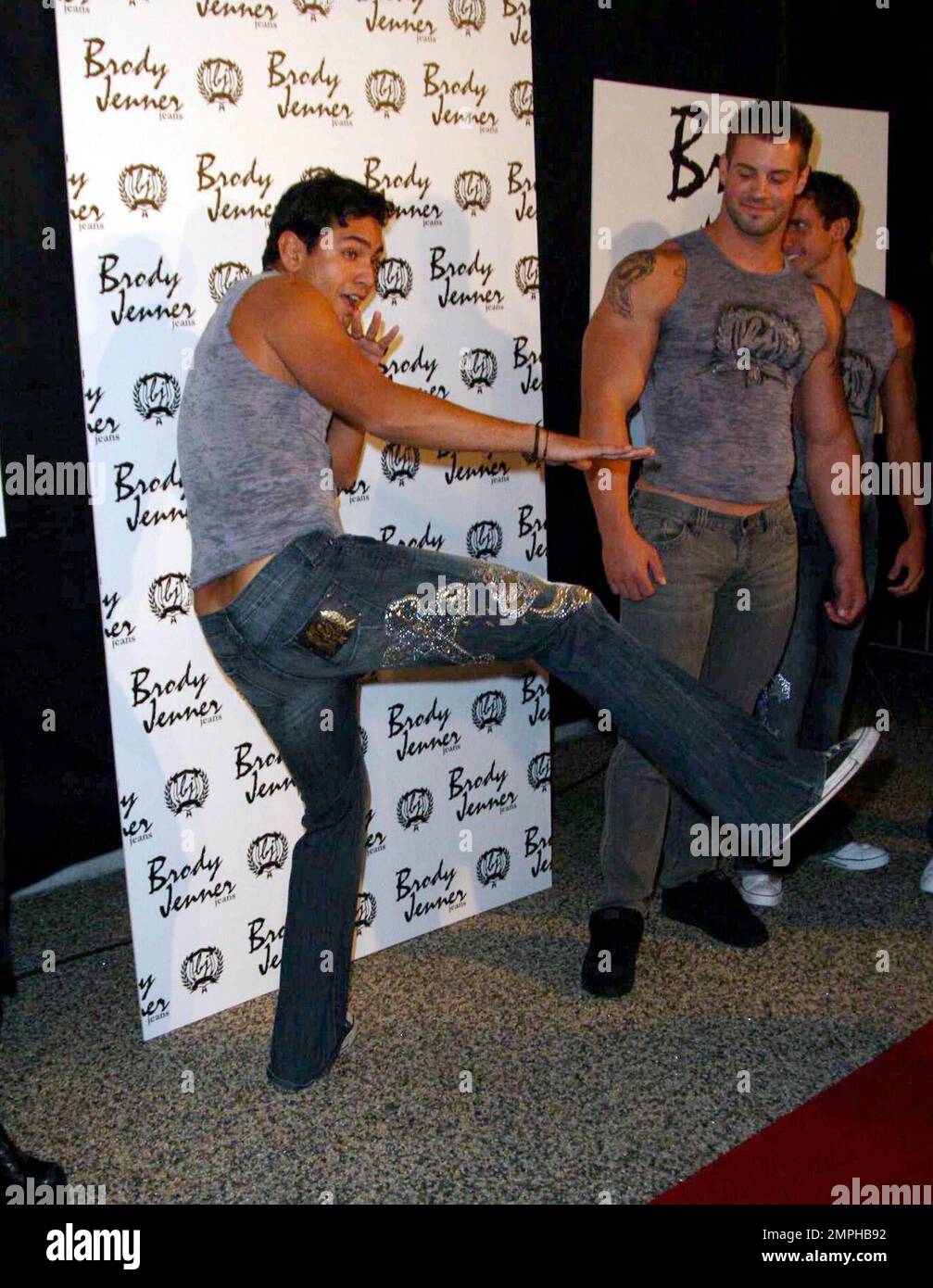 Brody Jenner and friends tape a segment for his television show in ...