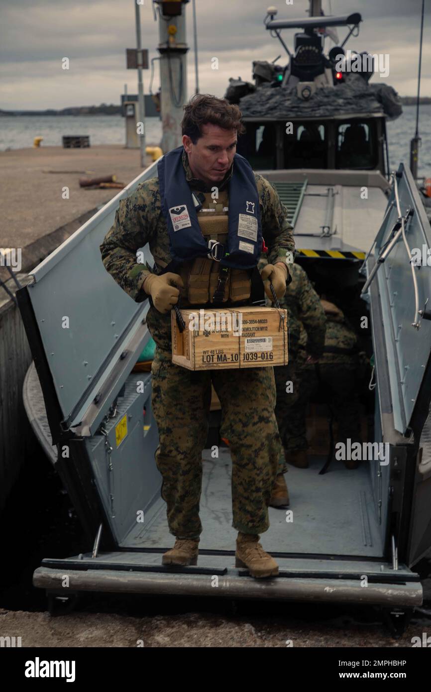 U.S. Marine Corps Staff Sgt. Jacob Lipham, an explosive ordnance ...