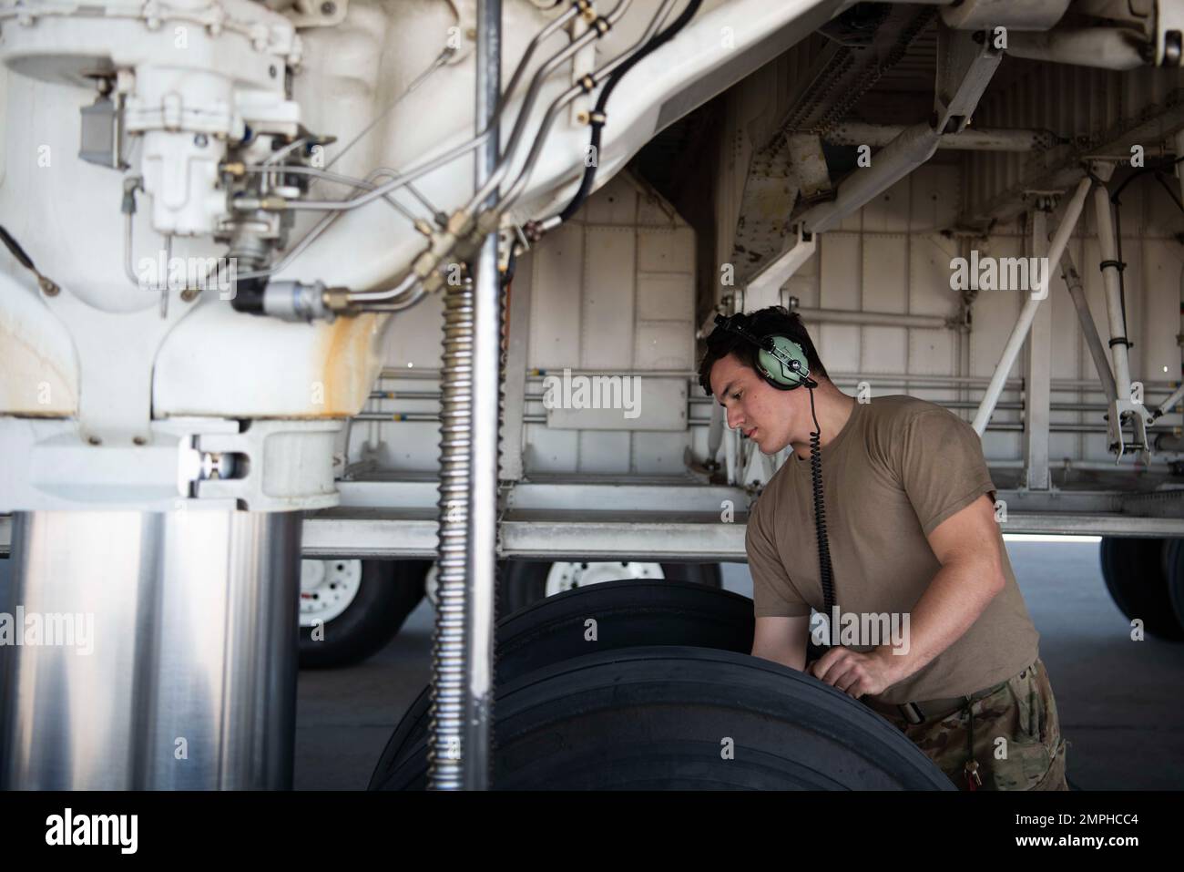 U.S. Air Force Senior Airman Ben Pritchett, 60th Aircraft Maintenance ...