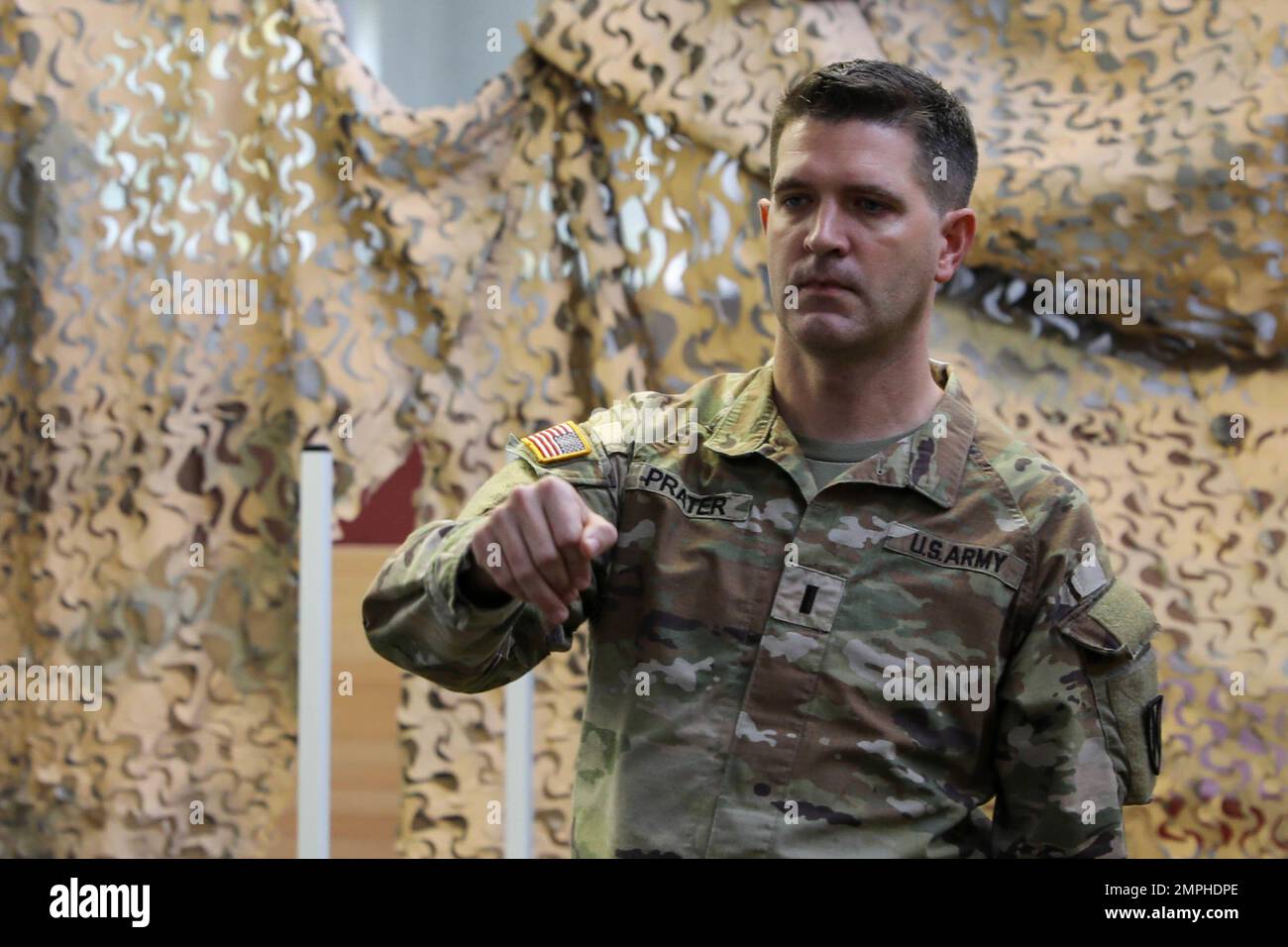 U.S. Army Lt. Phillip Prater, information security system manager, 21st ...
