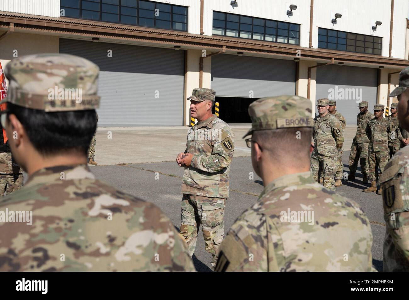 Soldiers from Alpha Company, 304th ESB-E Battalion, receive coins for ...