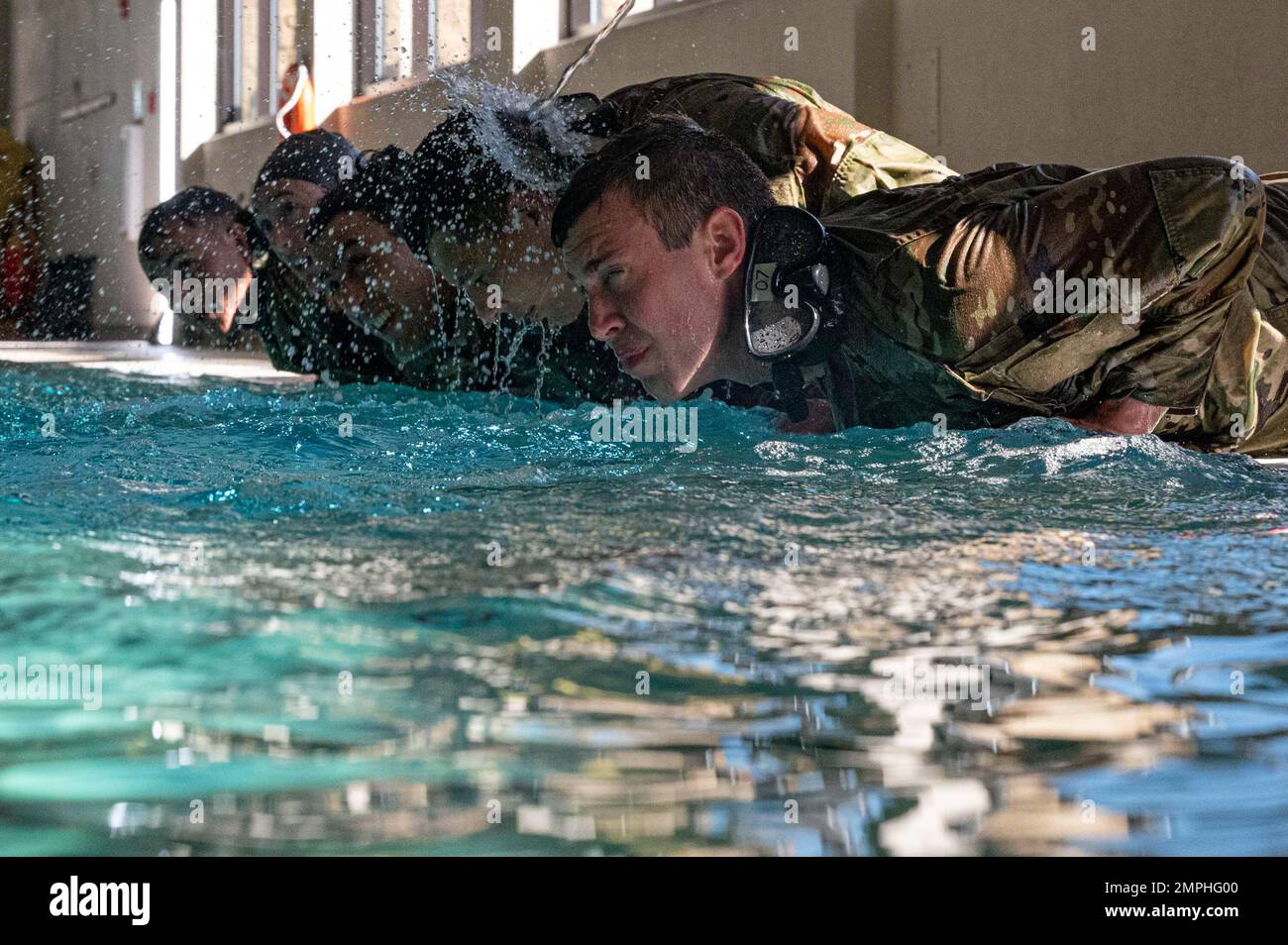 Combat rescue officer candidates participate in water confidence ...